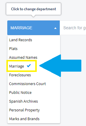 Finding your Marriage License – GovOS Cloud Search Knowledgebase